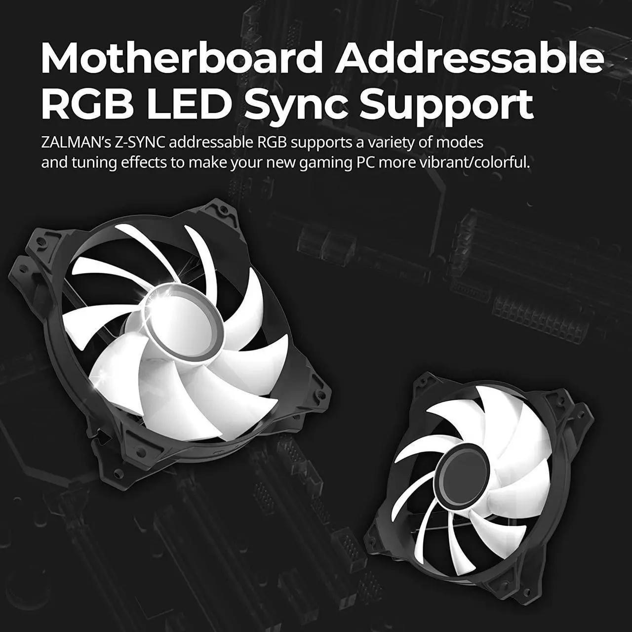 Zalman IF120 Infinity Mirror ARGB 120mm PC Case Fan, 1200 RPM Silent 3 ...