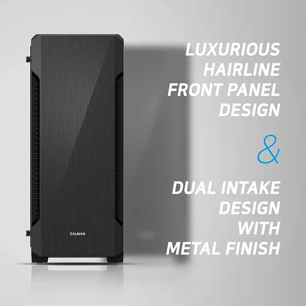 Zalman S3 TG ATX Mid Tower Desktop PC Case, 3 x 120mm Fans included ...