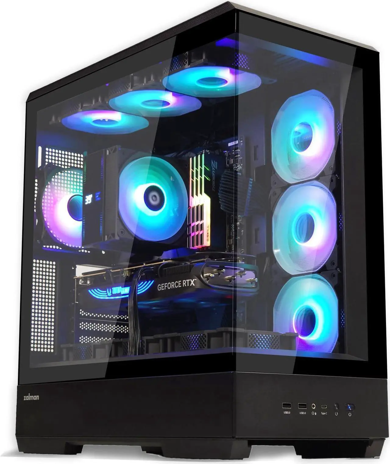 Refurbished: Zalman P50 ATX Mid-Tower Premium PC Case - Panoramic ...