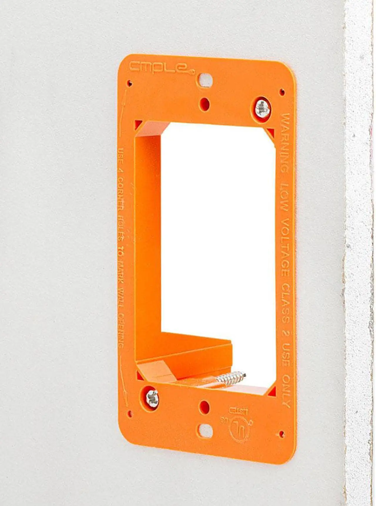 Cmple - Low Voltage Mounting Bracket 1 Gang Multipurpose Drywall ...