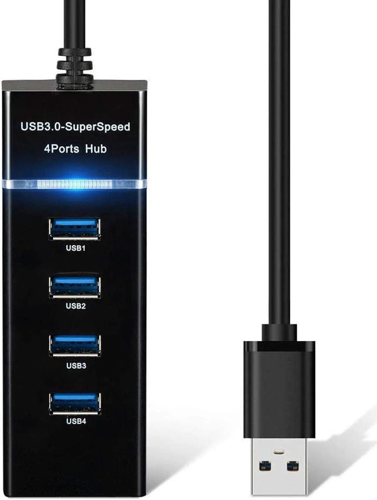 4 Port USB 3.0 Hub Adapter - Ultra Slim Data USB Hub with 9.8 ...