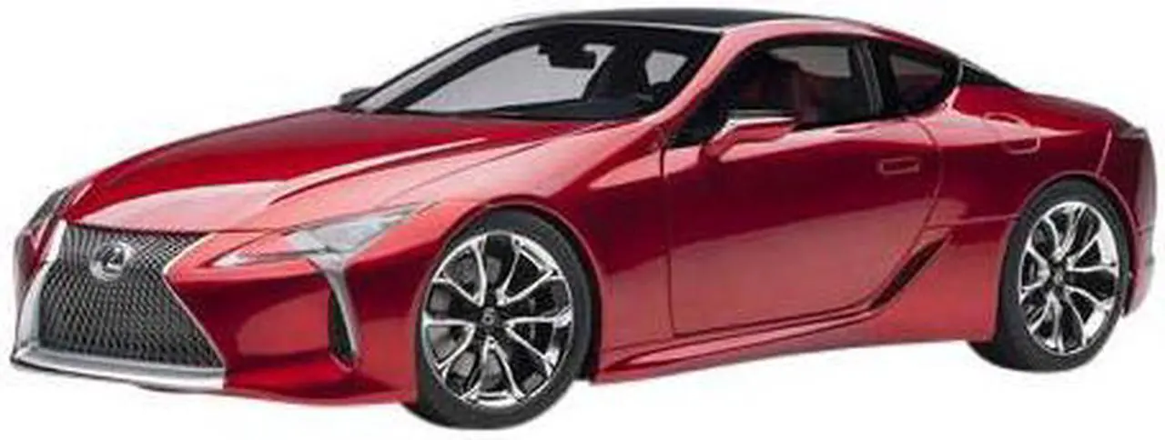 Lexus LC500 Metallic Red with Dark Rose Interior and Carbon Top 1/18 ...