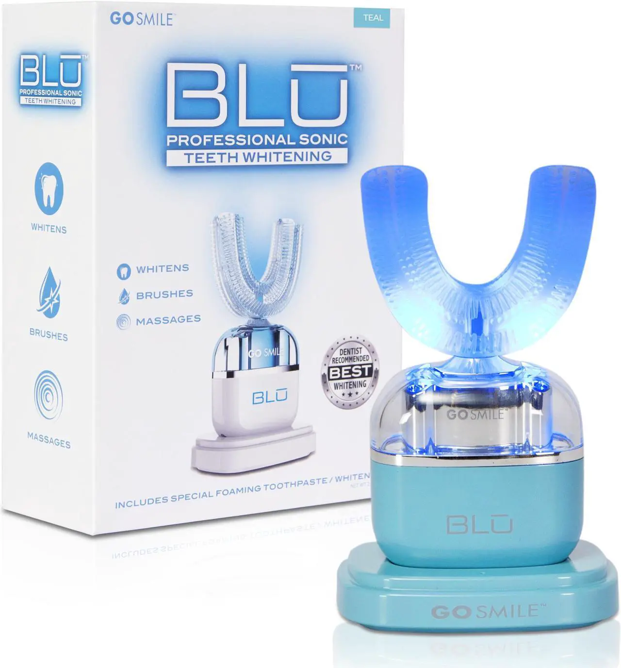 Go Smile Blu | Hands-Free Toothbrush | Teeth Whitening | Gum Massage ...