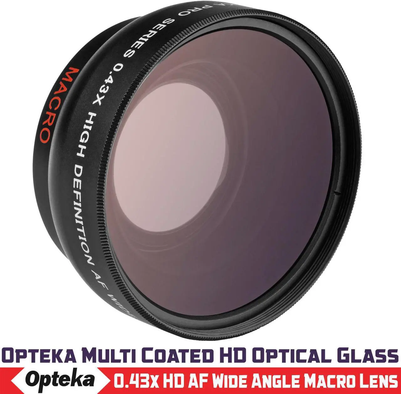 Opteka 52mm 0.43x Wide Angle Macro and 2.2x Telephoto Conversion Lens ...
