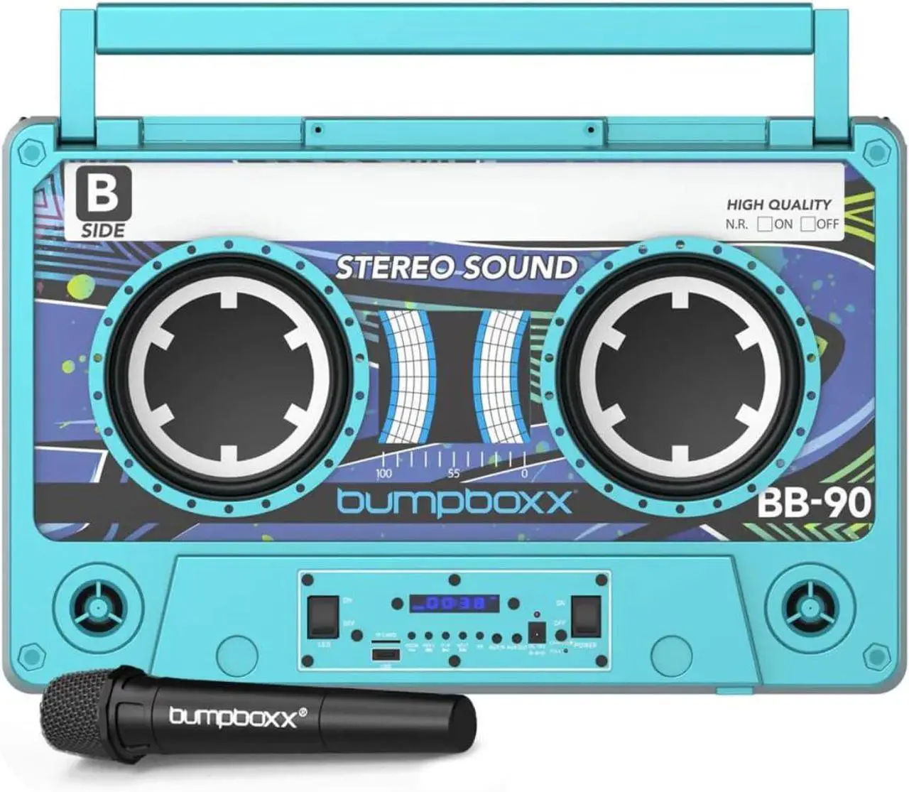 Bumpboxx portable Remix Bluetooth Speaker - Neon Blue - Newegg.com