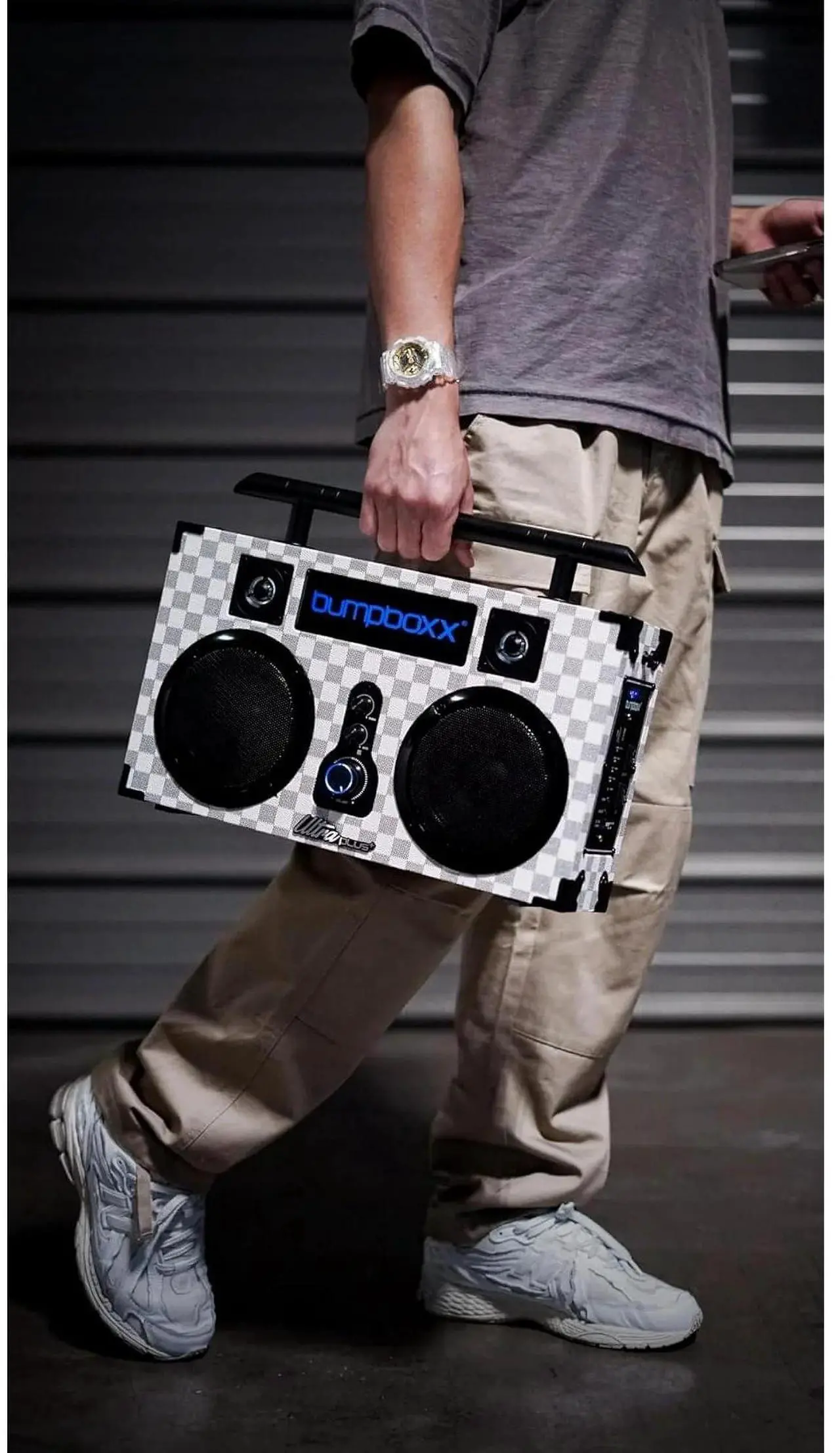 Refurbished: Bumpboxx Bluetooth Boombox Ultra Plus - Galaxy - Newegg.com