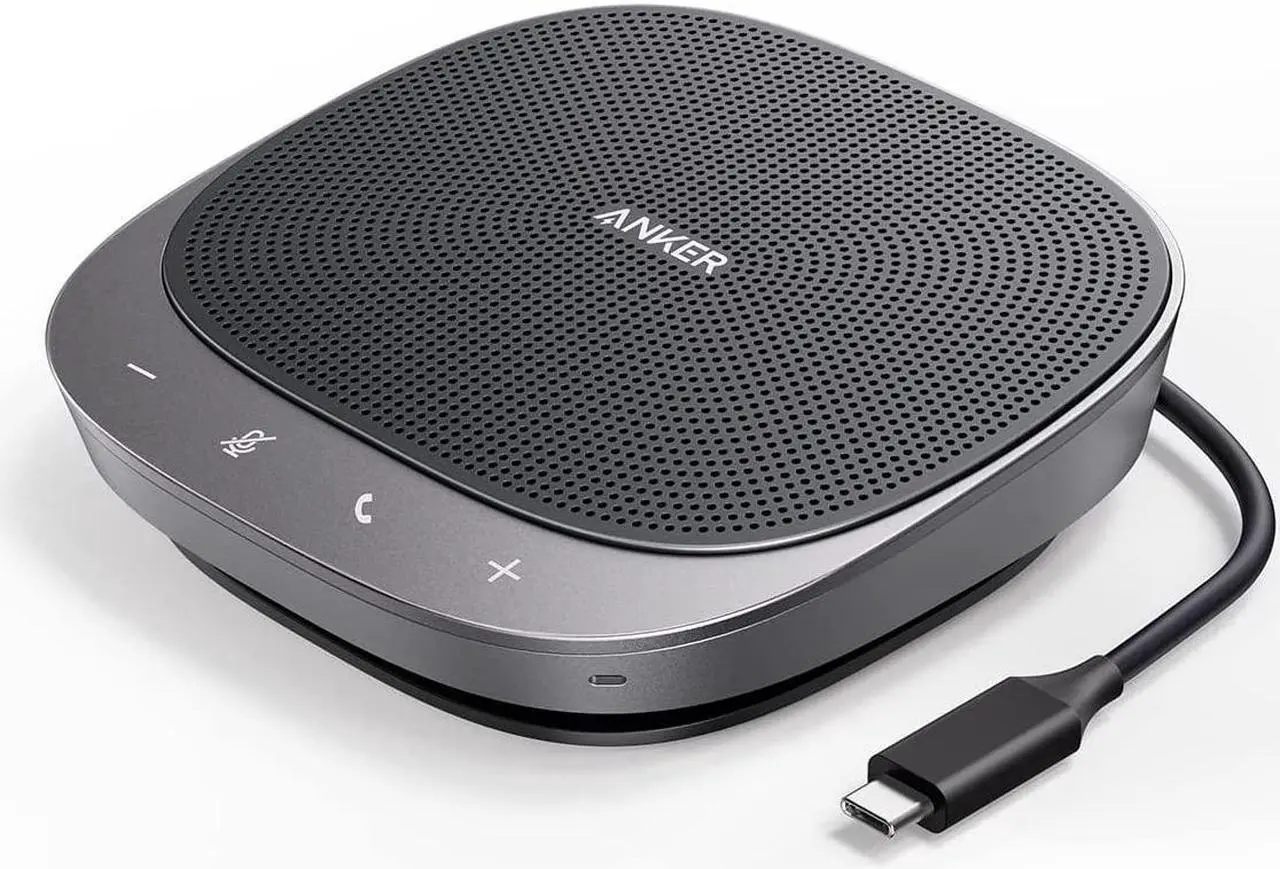 Anker PowerConf S360 USB Speakerphone, Smart Voice Enhancement, 360° Voice Coverage, Superior ...