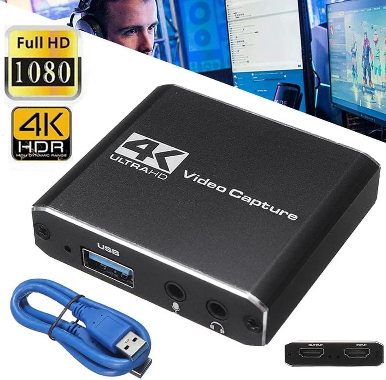 1080P 60fps 4K Video Capture Device Video Capture Card Dongle HDMI ...