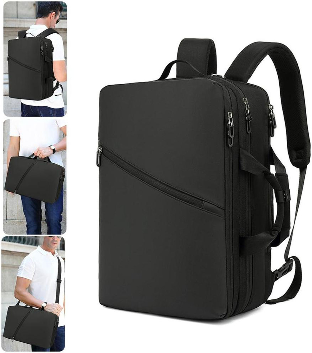 Carry on Backpack, 3 in 1 Travel Laptop Backpack as Personal Item ...