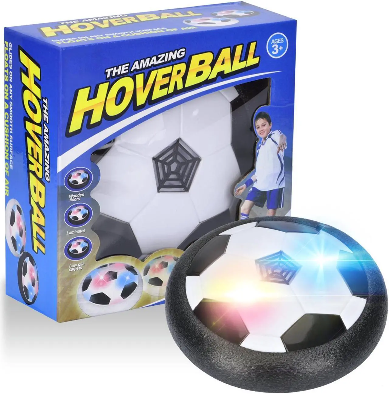 LUOMs The Amazing Hover Ball - LED Hoverball Lighted Excellent for Indoor and Outdoor Soccer ...