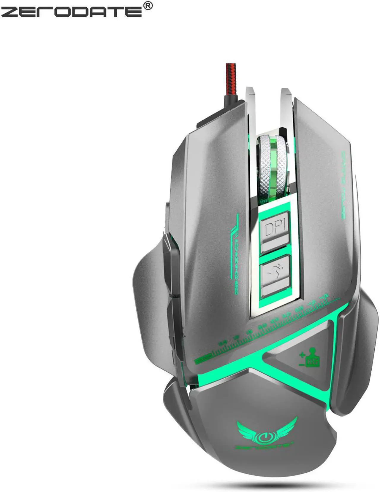 ZERODATE Wired Gaming Mouse, 3,200 DPI Adjustable, Adjustable ...