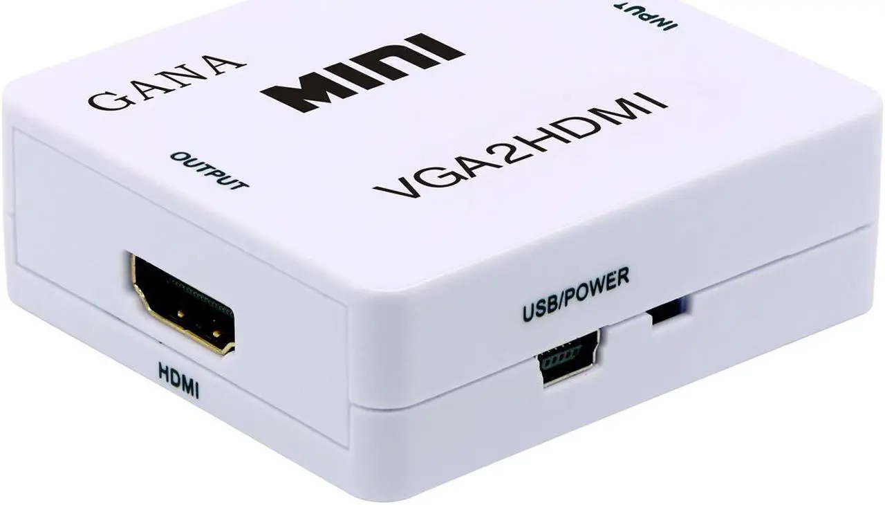LUOM Mini VGA to 1080P HDMI adapter Converter VGA2HDMI Converter with ...