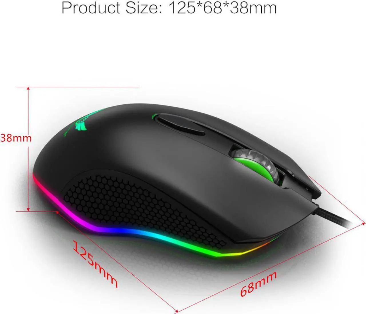 ZERODATE S700 Gaming Mouse -Wired Ergonomic Gamer USB Computer Mice ...