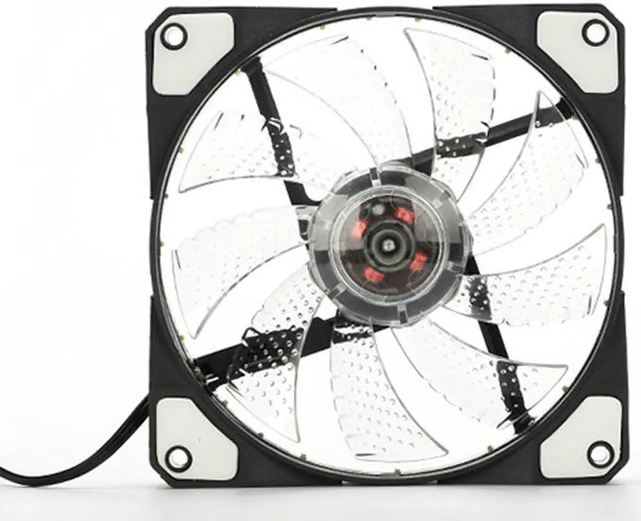 120mm PC Computer 16dB Ultra Silent 15 LEDs Case Fan Heatsink Cooler ...