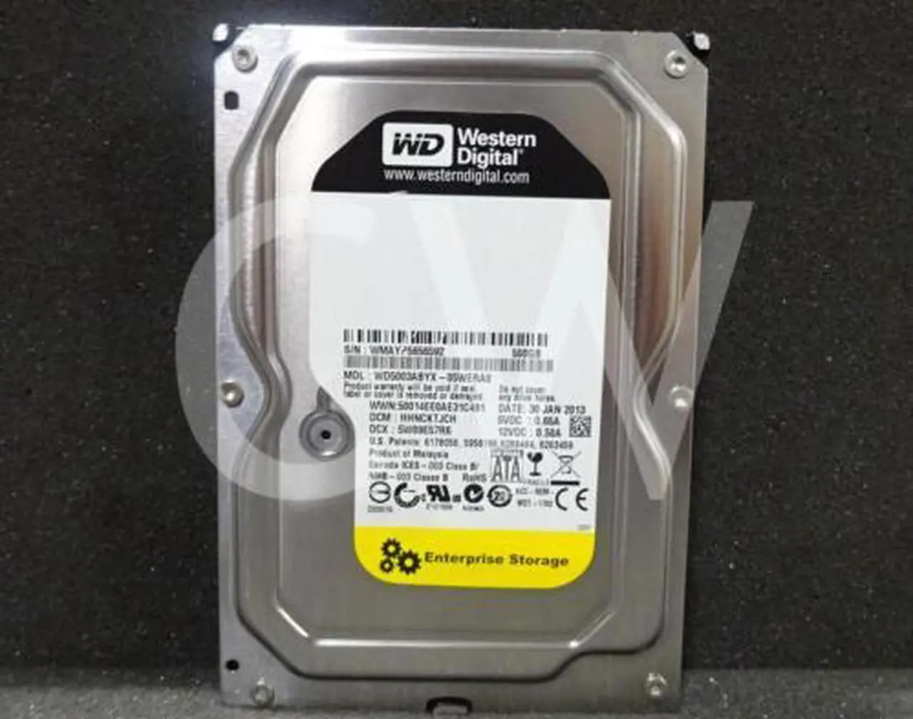 0-HOURS WD5003ABYX Western Digital 500GB 7200RPM 3Gb/s 3.5" SATA HDD ...