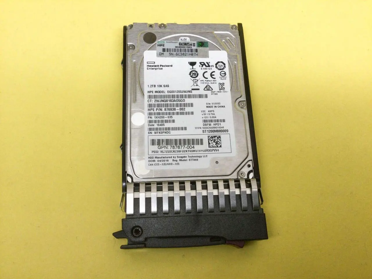 Used - Acceptable: (NOT FOR HOME PC!) J9F48A HP MSA 1.2TB 12G SAS 10K ...