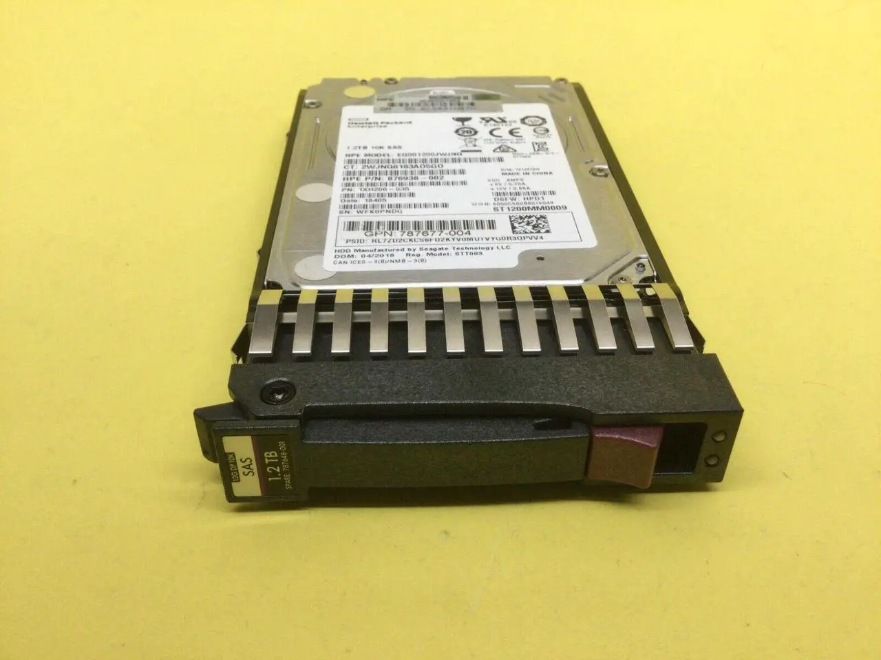 Used - Acceptable: (NOT FOR HOME PC!) J9F48A HP MSA 1.2TB 12G SAS 10K ...