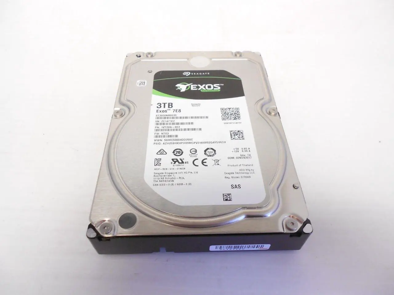 (NOT FOR HOME PC!) Seagate Exos 3TB 12G SAS SED 3.5" Storage Server ...