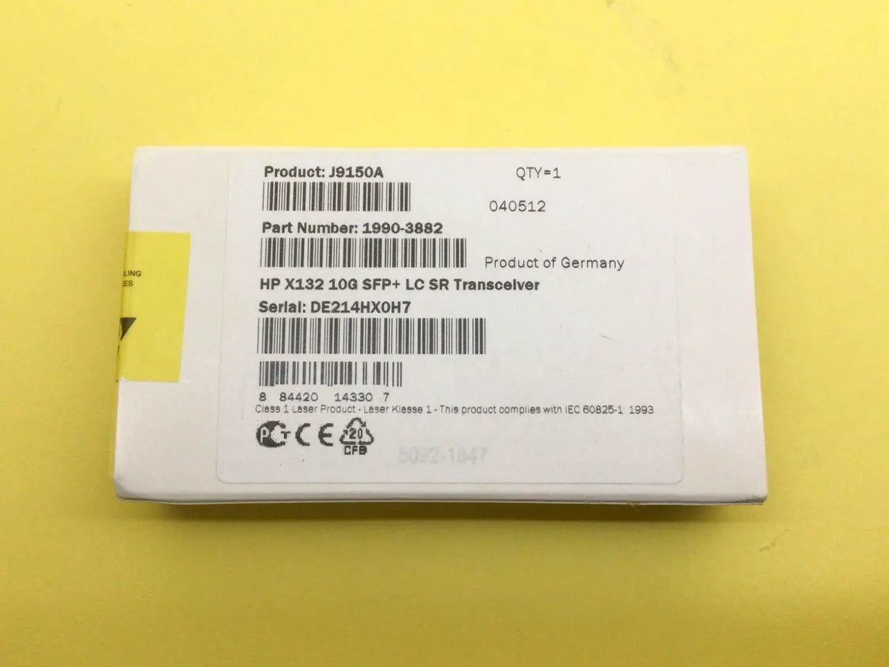 J9150A HPE X132 10G SFP+ LC SR TRANSCEIVER Sealed - Newegg.com