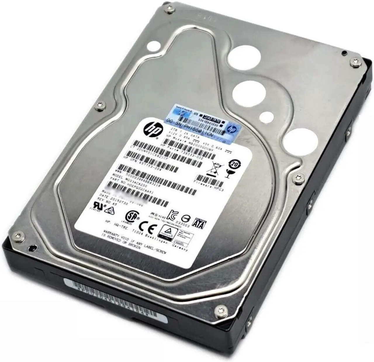 Refurbished: HP MB2000GDUNV MG03ACA200 2TB SATA 7200RPM 3.5" Hard Drive ...