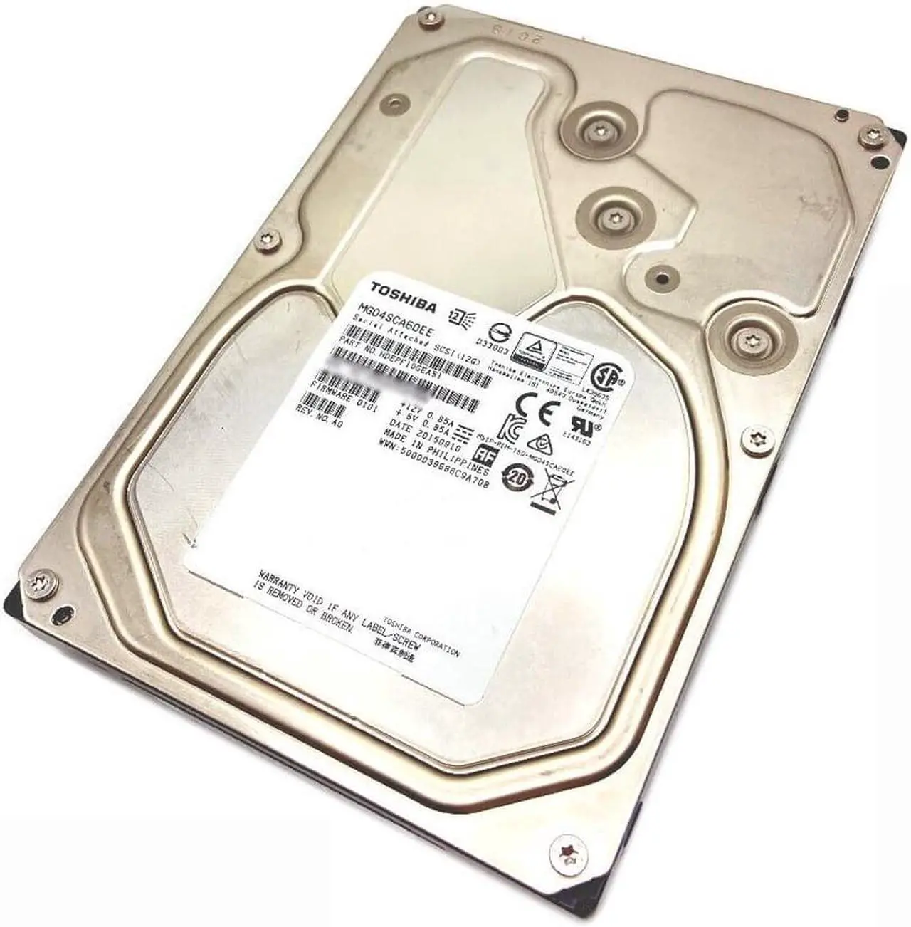 Refurbished: Toshiba 6TB SAS Hard Drive Enterprise Capacity 12Gbps ...