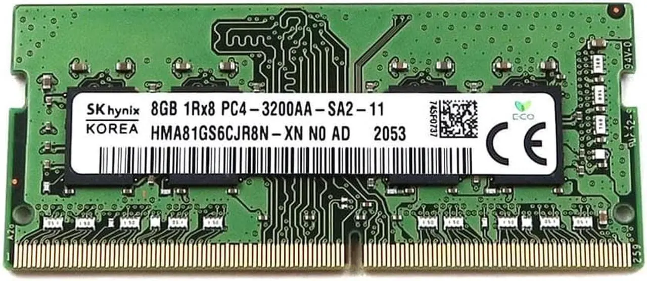 HMA81GS6CJR8N-XN_UA SK Hynix 8GB 1RX8 DDR4 Sodimm PC4-25600 3200MHZ ...