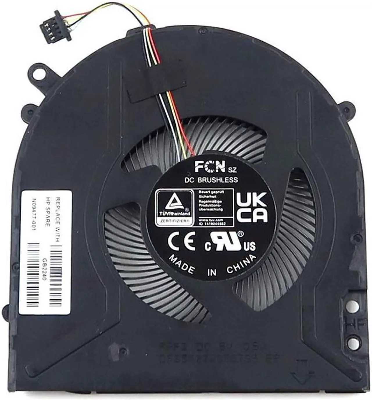 Used - Acceptable: HP Pavilion X360 14T-EK 14-EK Laptop CPU Cooling FAN ...