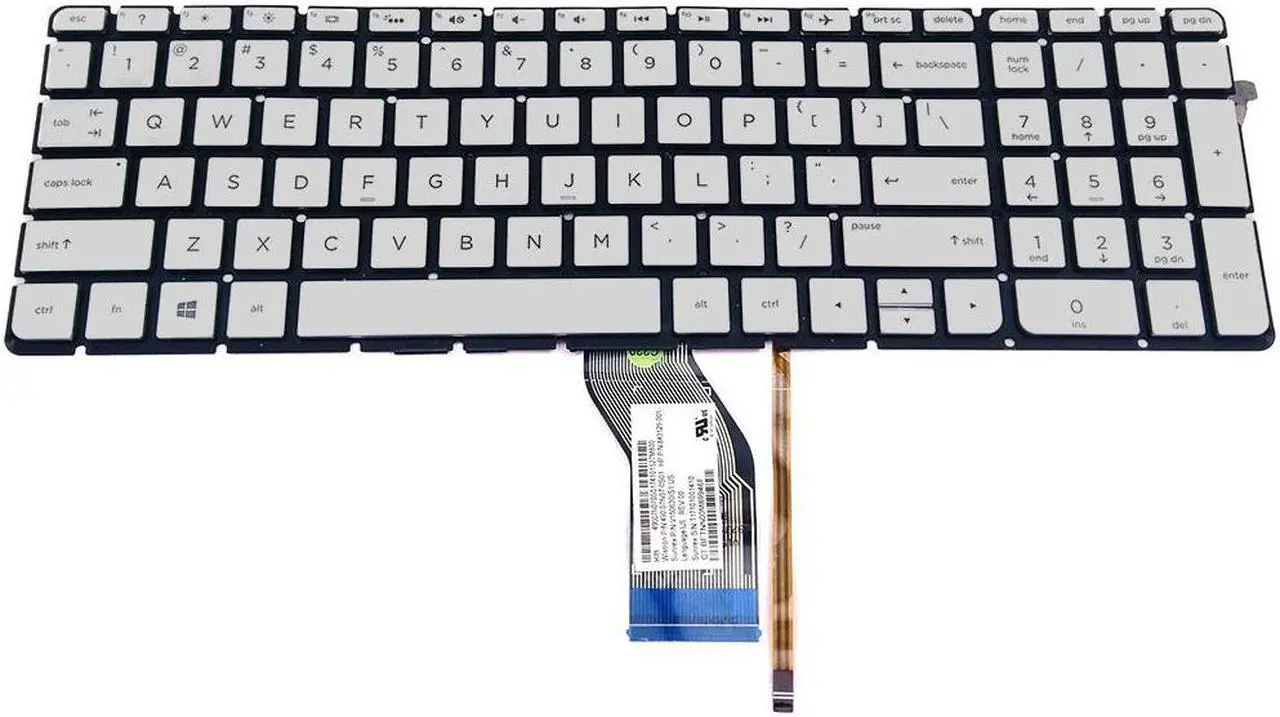 Used - Very Good: HP Envy 15-AQ 15T-AQ M6-AQ Silver English Backlight ...