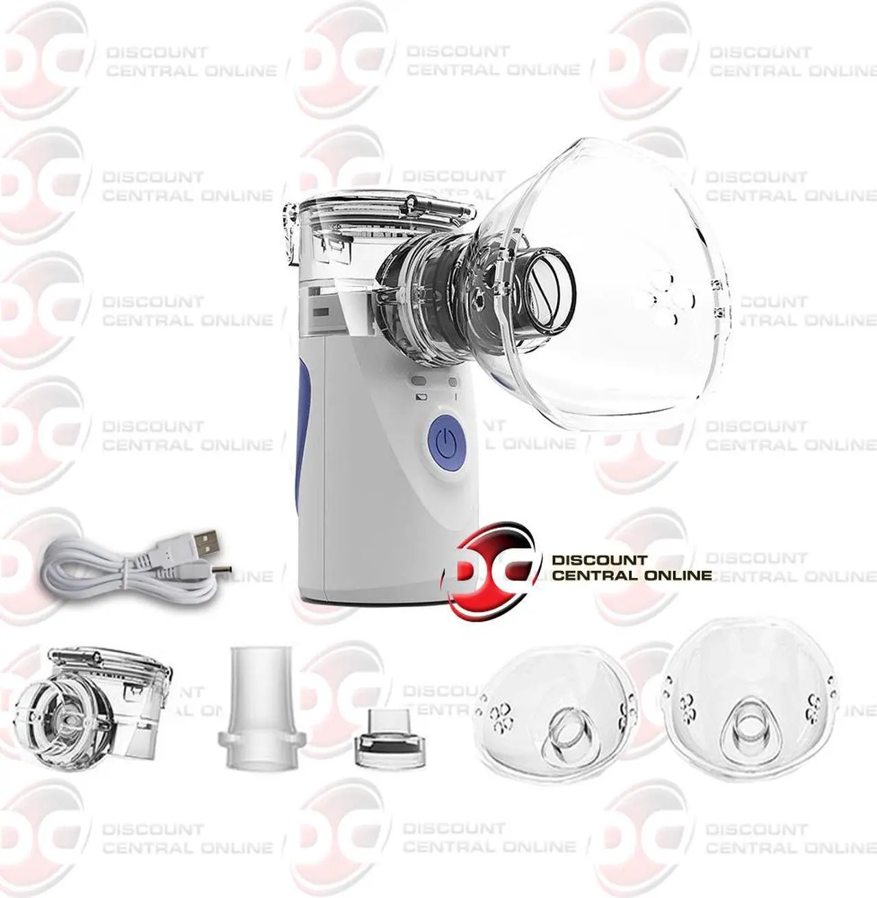 Portable Mini Nebulizer Ultrasonic Inhaler With Reusable Neb Kit ...