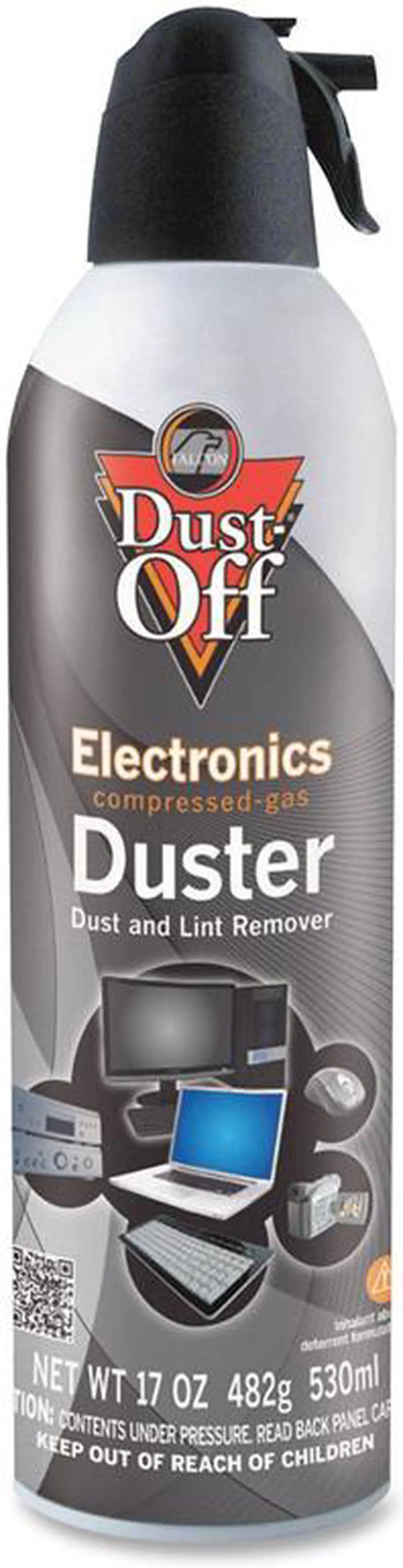 17Oz Dust-Off Air Clean Computer TV Disposable Compressed Gas Duster ...