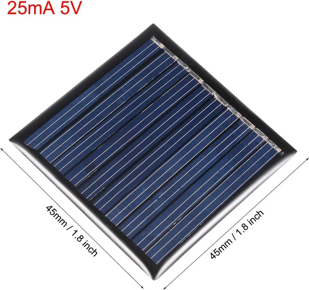 25mA 5V Small Solar Panel Module DIY Polysilicon for Phone Toys Charger ...