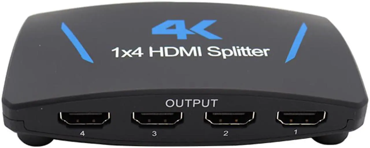 4K HDMI Splitter 1 in 4 Out, Jansicotek 4 Way HDMI Splitter 1x4 4Kx2K ...