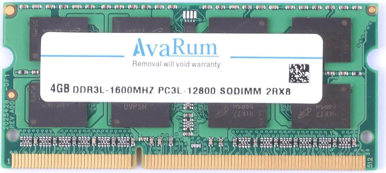 Avarum RAM equal to 8GB (2 x 4GB) 204-Pin DDR3 SO-DIMM DDR3L 1600 (PC3L 12800) Laptop Memory ...