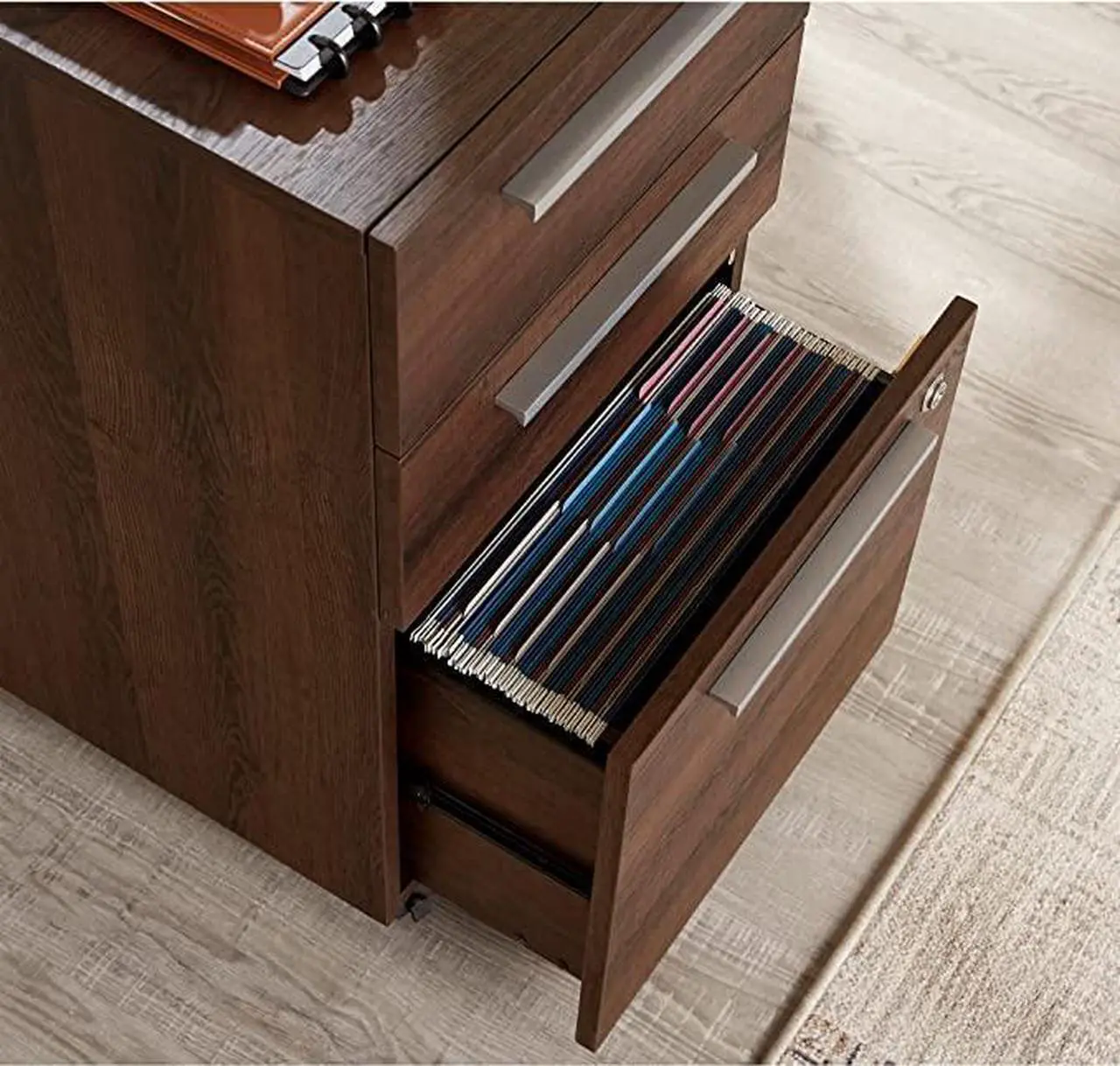 Refurbished: Realspace Trezza 19"D Vertical 3-Drawer Mobile Cabinet ...