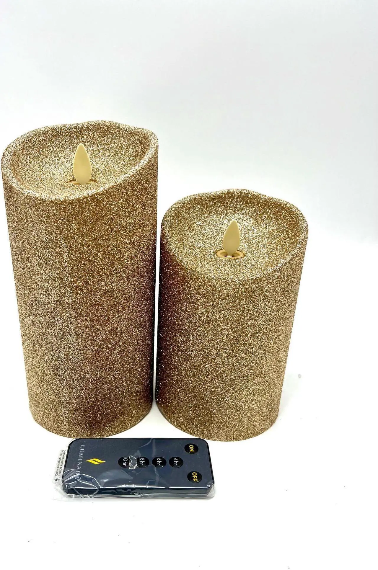 Refurbished: LUMINARA FLAMELESS CANDLE BATTERY POWERED SET OF 2 5"/ 7 ...