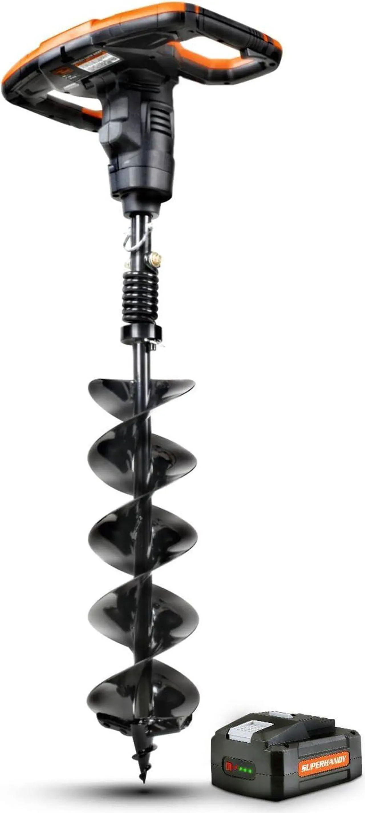 Refurbished: SuperHandy Earth Auger Power Head w/Steel 6"x30" Bit ...