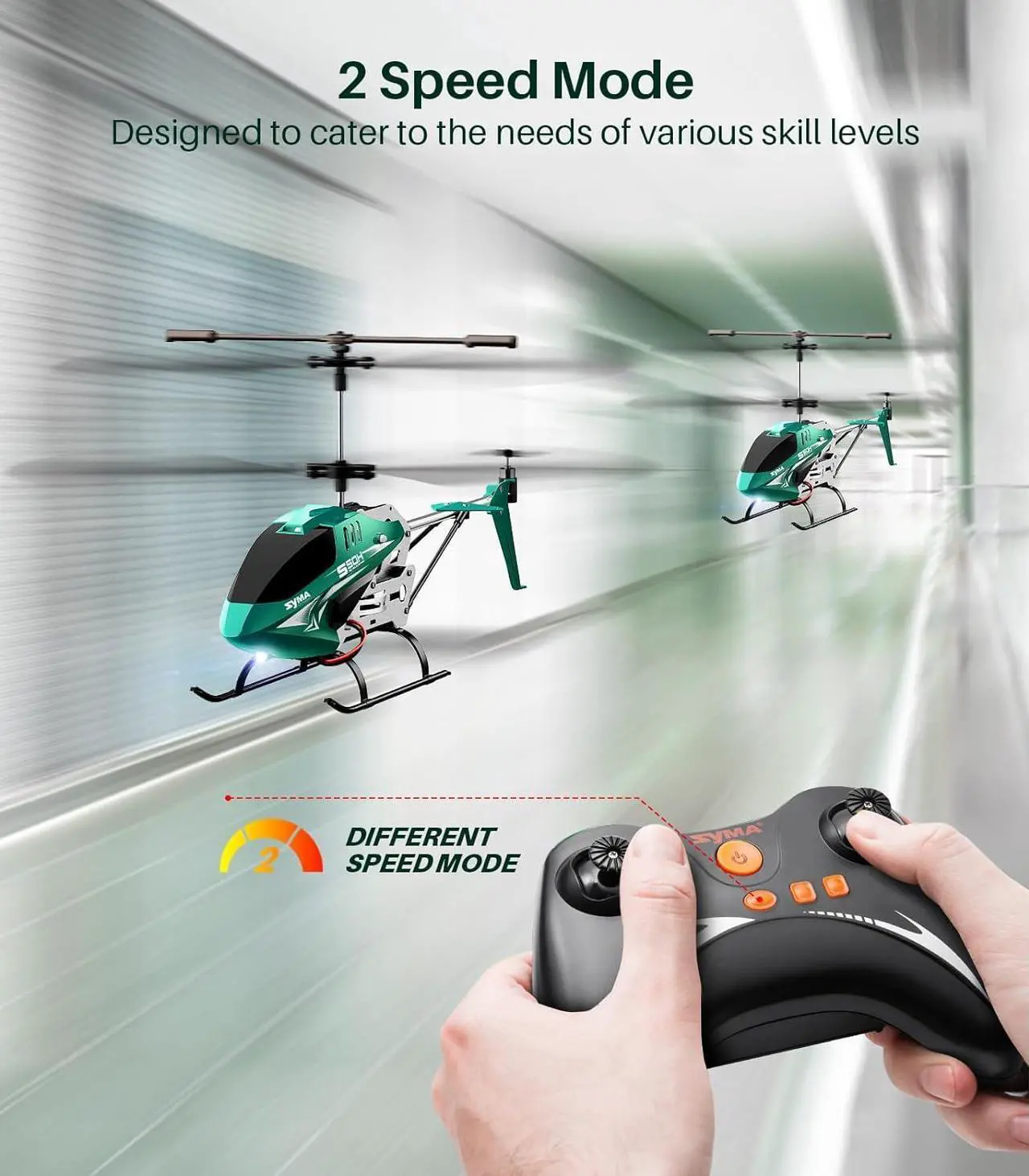Refurbished: SYMA Remote Control Helicopter, S50H RC Helicopters with 3.5 Channel - Green ...