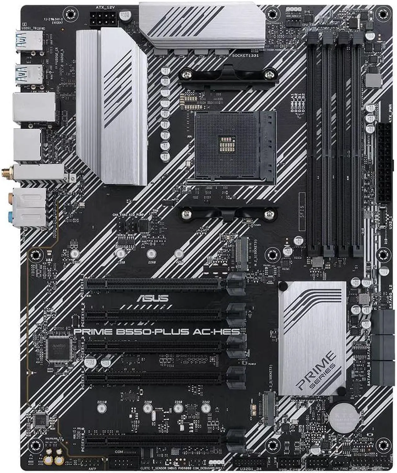 Refurbished: ASUS PRIME B550-PLUS AC-HES AMD Socket AMD B550 ATX M.2 ...
