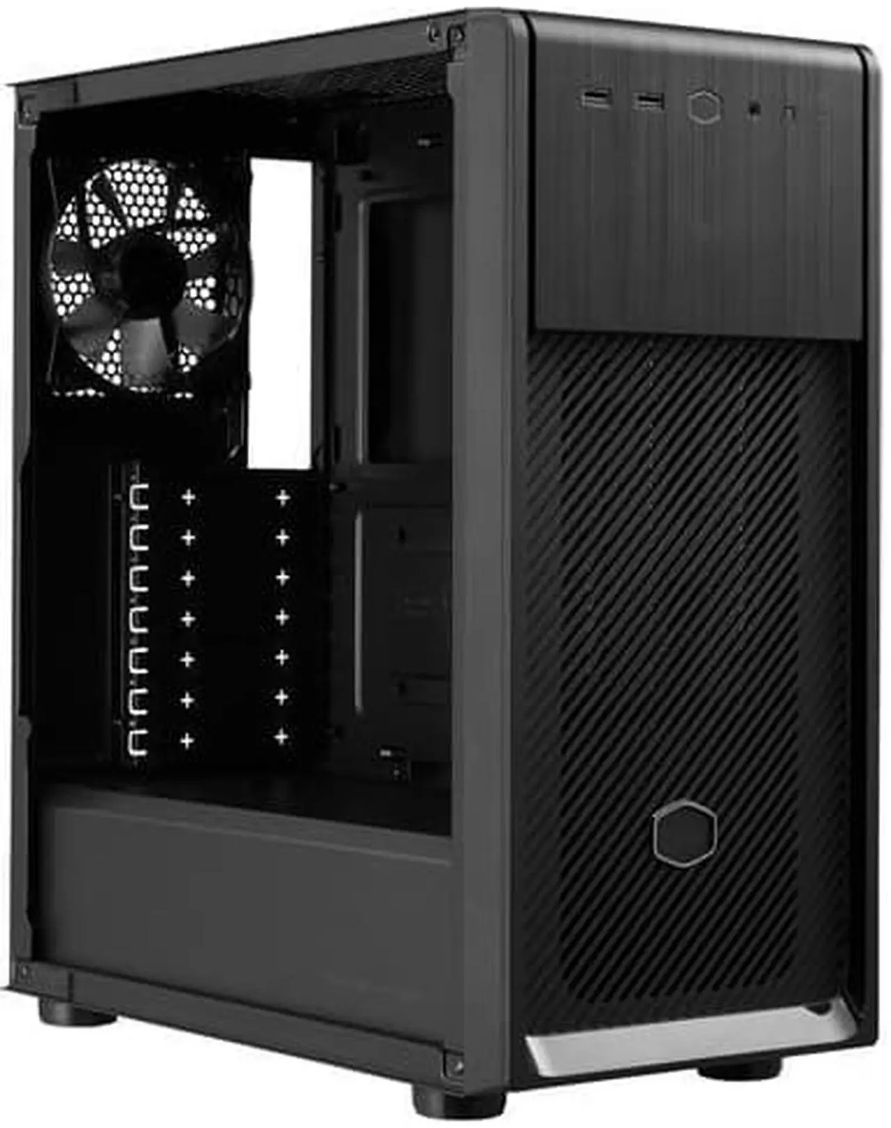 Refurbished: Cooler Master Elite 500 Black ATX Mid Tower Tempered Glass ...