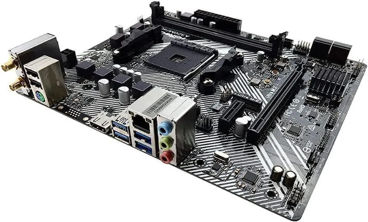 Refurbished: ASRock A320M-AC Socket AM4 AMD A320 MicroATX M.2 Desktop ...
