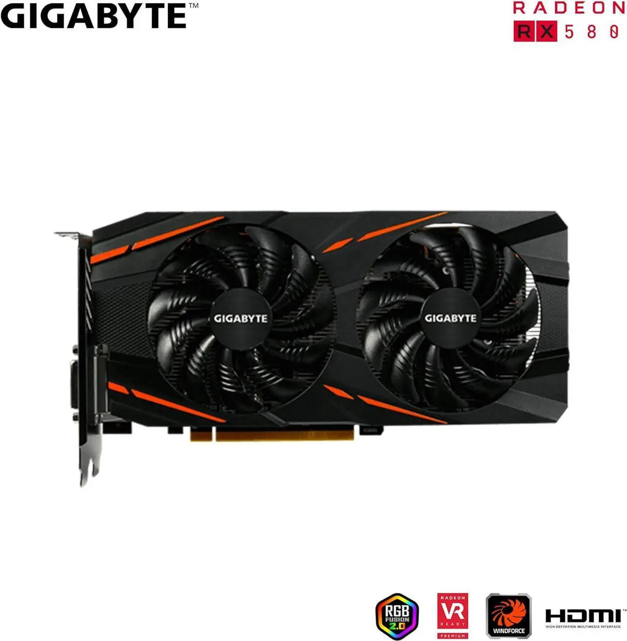 Refurbished: GIGABYTE Radeon RX 580 Gaming 8GB GDDR5 GV-RX580GAMING-8GB ...