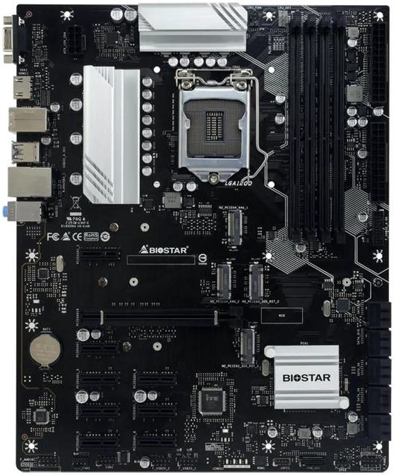 Biostar TZ590 Pro Duo Intel LGA 1200 Z590 ATX M.2 Desktop Motherboard ...