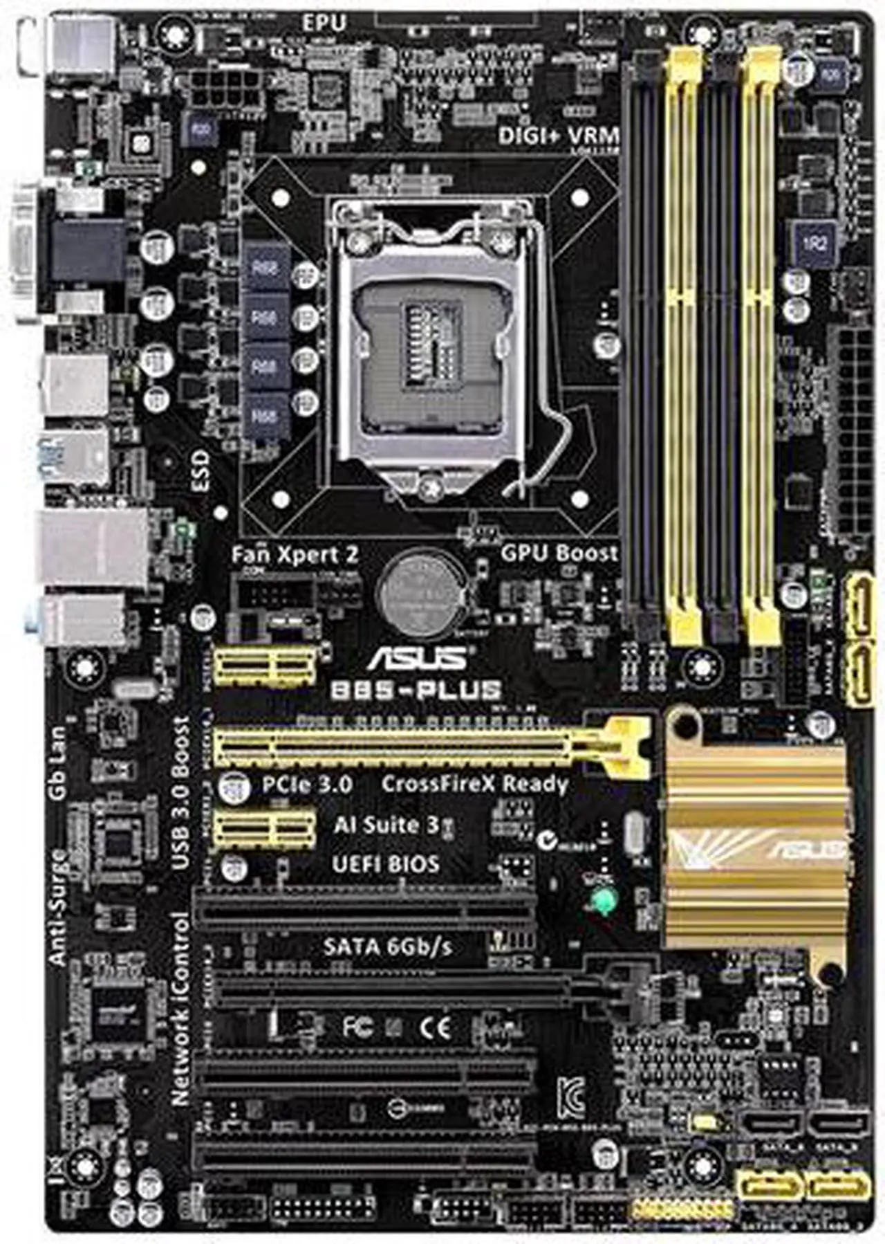 Refurbished: ASUS B85-PLUS Intel LGA B85 1150 ATX Desktop Motherboard B ...