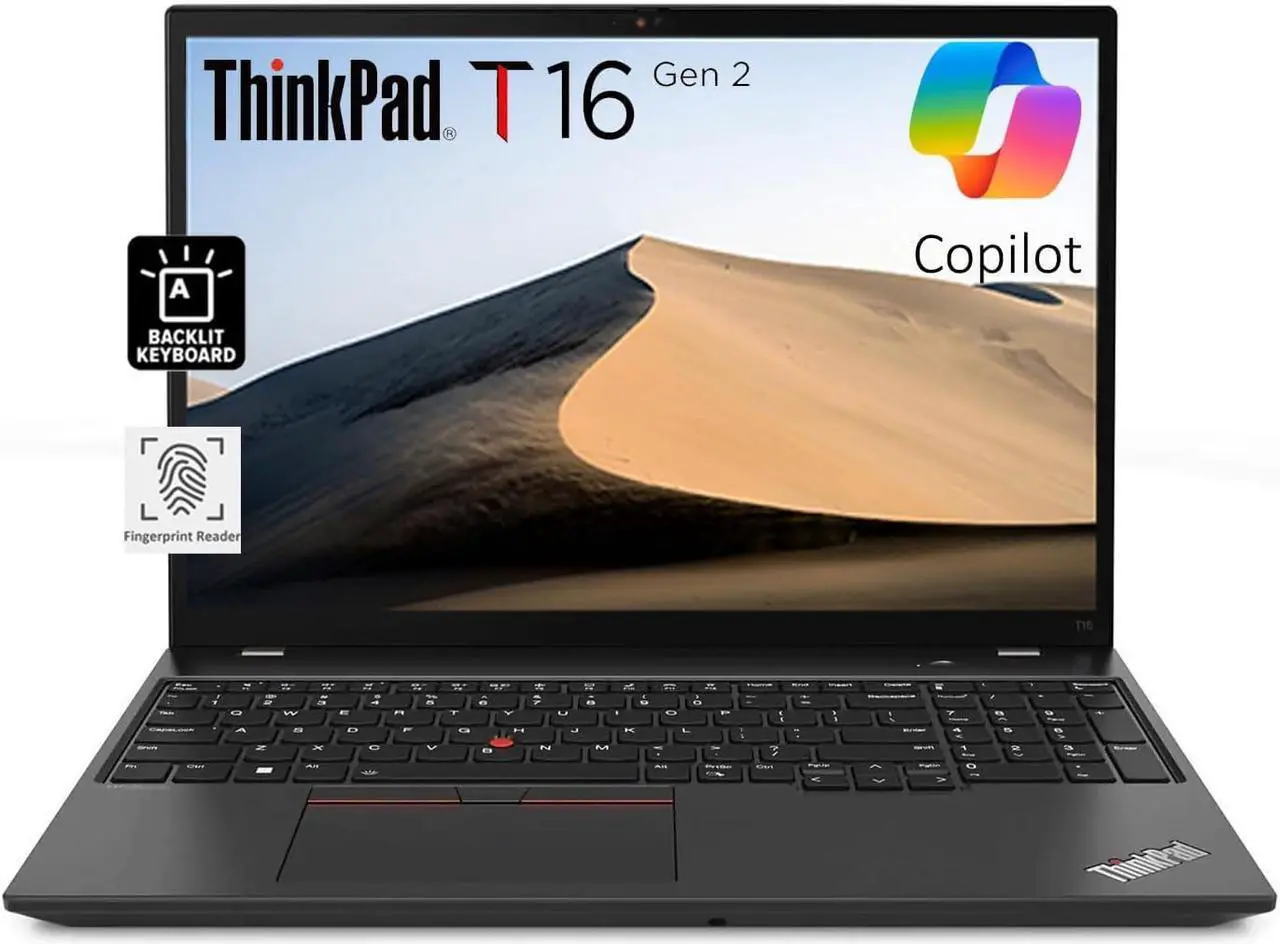 Lenovo ThinkPad T16 Gen 2 Business Laptop (16" FHD+ Anti-glare, Intel 10-Core i7-1355U, 48GB ...