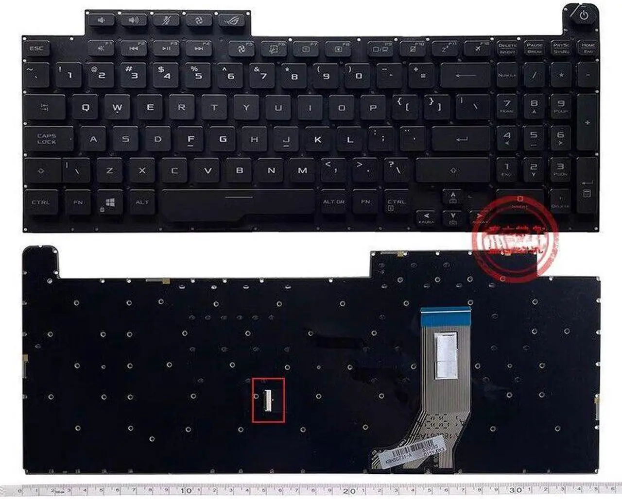 replacement keyboard for Asus ROG Strix G712 G712LV G712LW G712LWS top ...