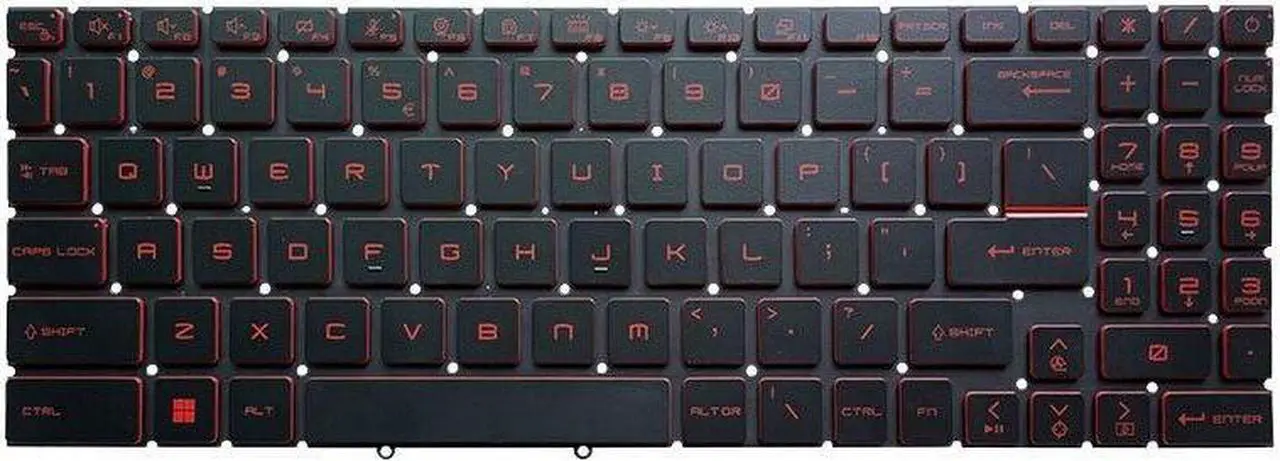 Backlit GF76 Keyboard For MSI Katana GF76 11SC 11UC 11UD 11UE 11UEK ...
