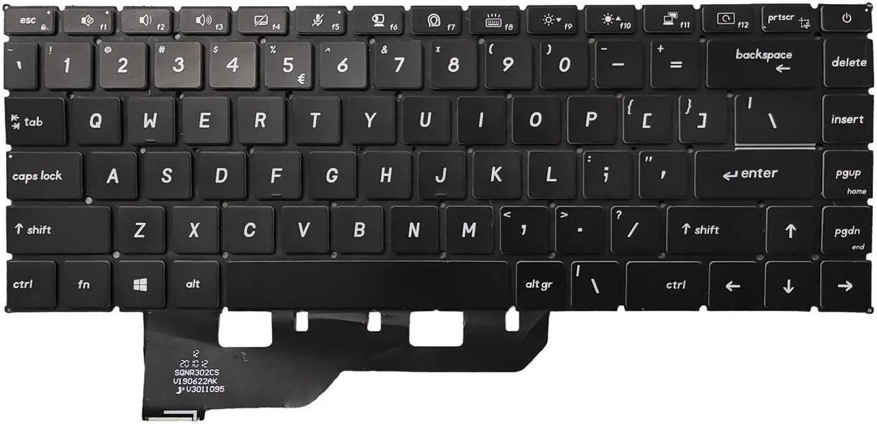 US QWERTY Keyboard MSI Prestige 15 A10SC-219 A10SC-220 Backlit V190622 ...