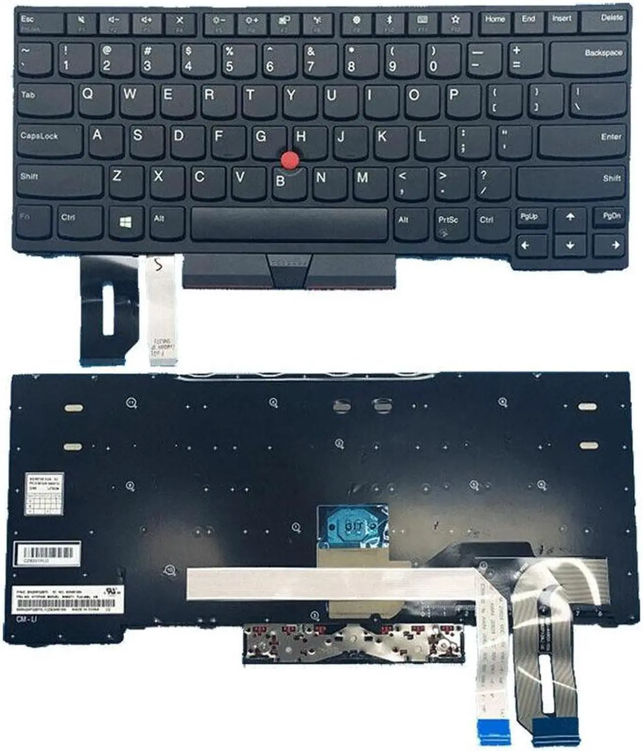 US Black Keyboard for IBM Lenovo Thinkpad E490 20N8 20N9 E495 20NE ...
