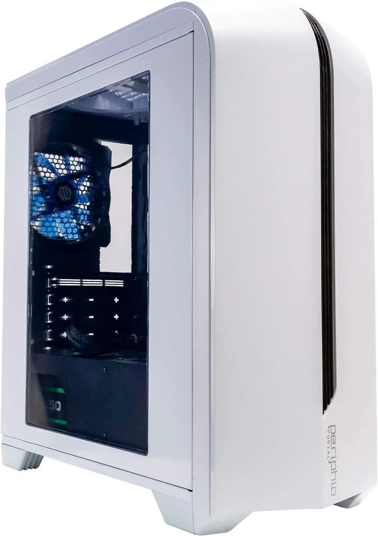 Periphio Portal Mid-Tower ATX PC Gaming Case Power Supply Combo - 550w ...