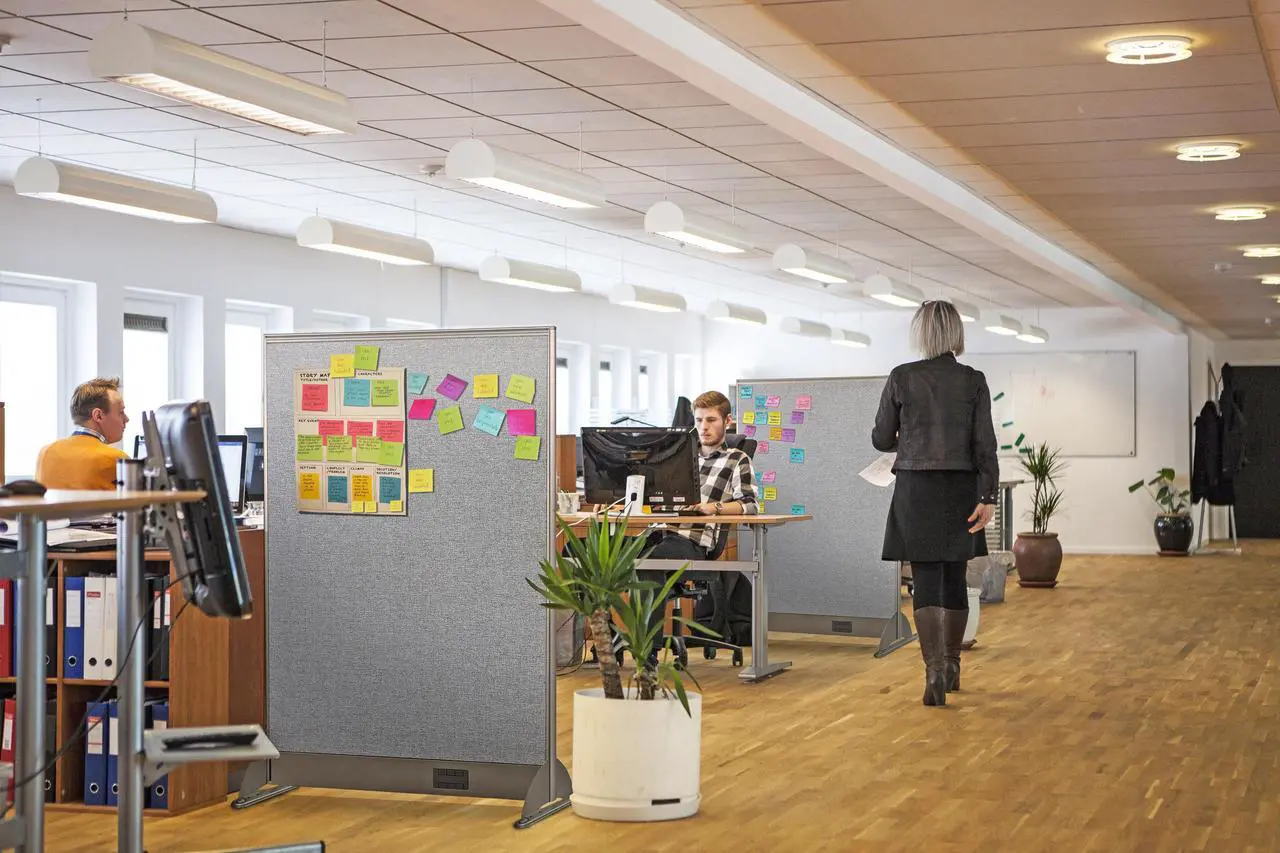 GOF Single Panel Office Partition, Large Fabric Room Divider, Custom ...